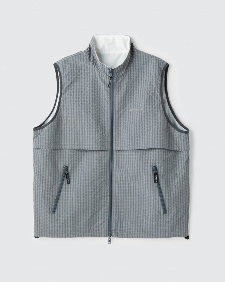 WILD THINGS / ゲッコーリバーシブルベスト GECKO REVERSIBLE VEST GREY – CASDAY / キャスデイ