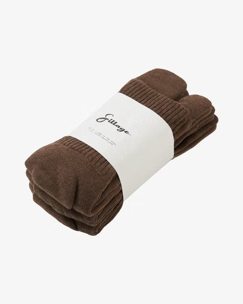 Sillage / tabi socks melange brown – CASDAY / キャスデイ