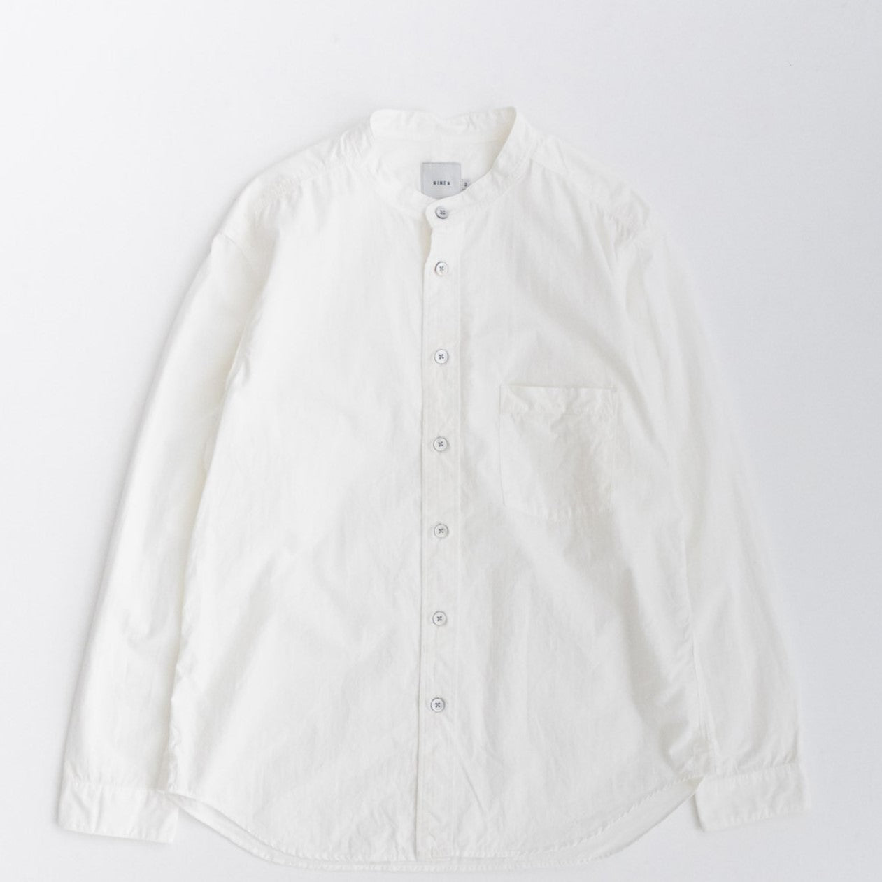 RINEN / 80/2ダウンプルーフ スタンドカラーシャツ 01.シロ – CASDAY / キャスデイ
