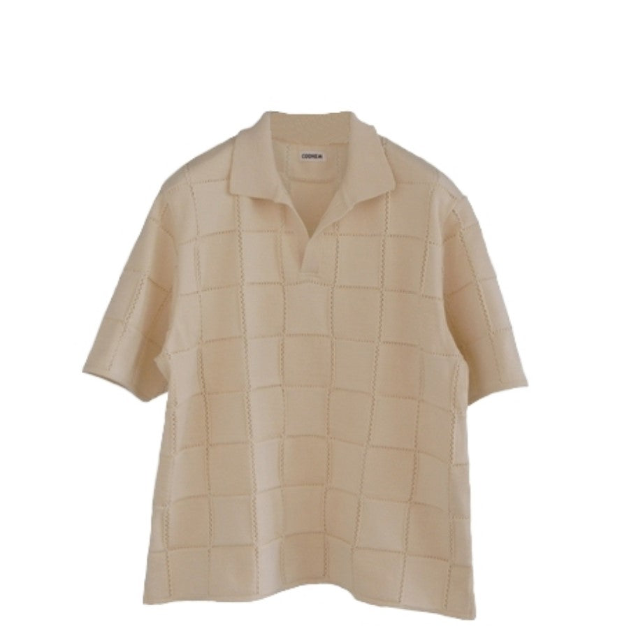 COOHEM / LINKS CHECK KNIT PULLOVER – CASDAY / キャスデイ