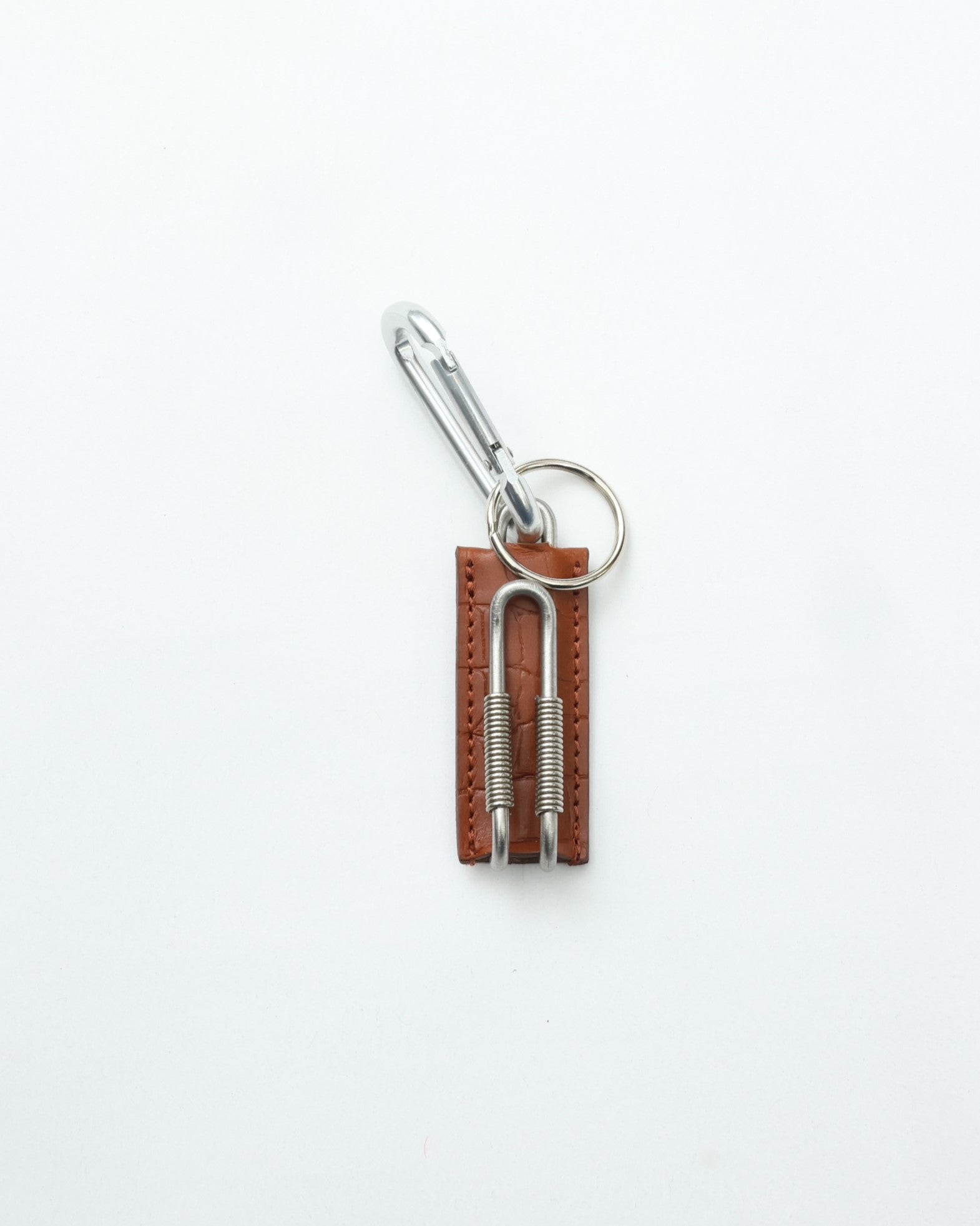 ED ROBERT JUDSON CLIX spring clip key holder 320 croco grain – CASDAY ...