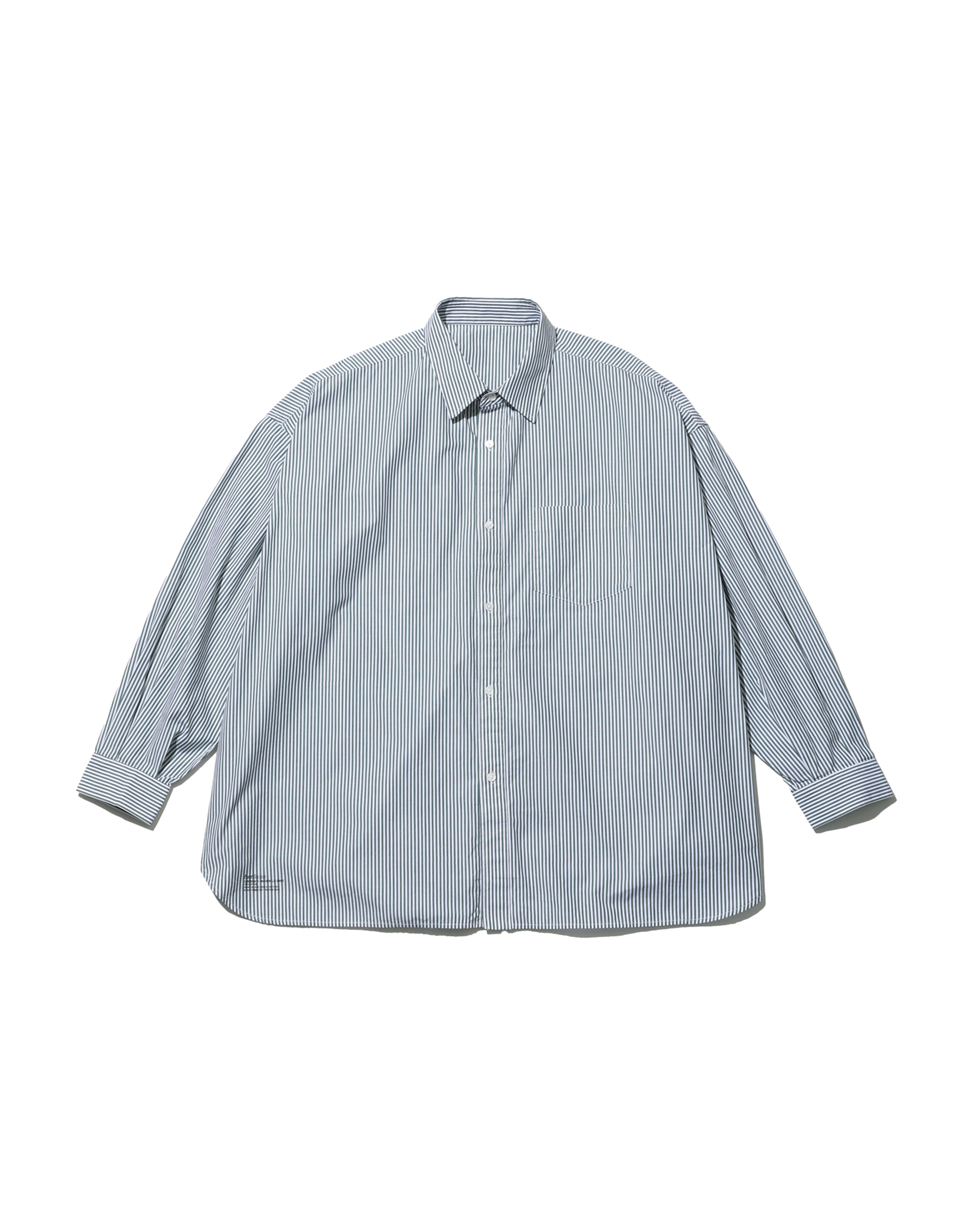 FreshService CORPORATE UNIFORM L/S SHIRT GREEN STRIPE – CASDAY / キャスデイ